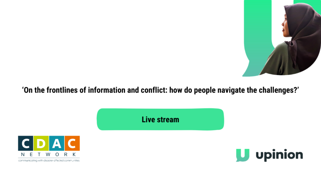 Live engagement in the recent CDAC Network – Upinion